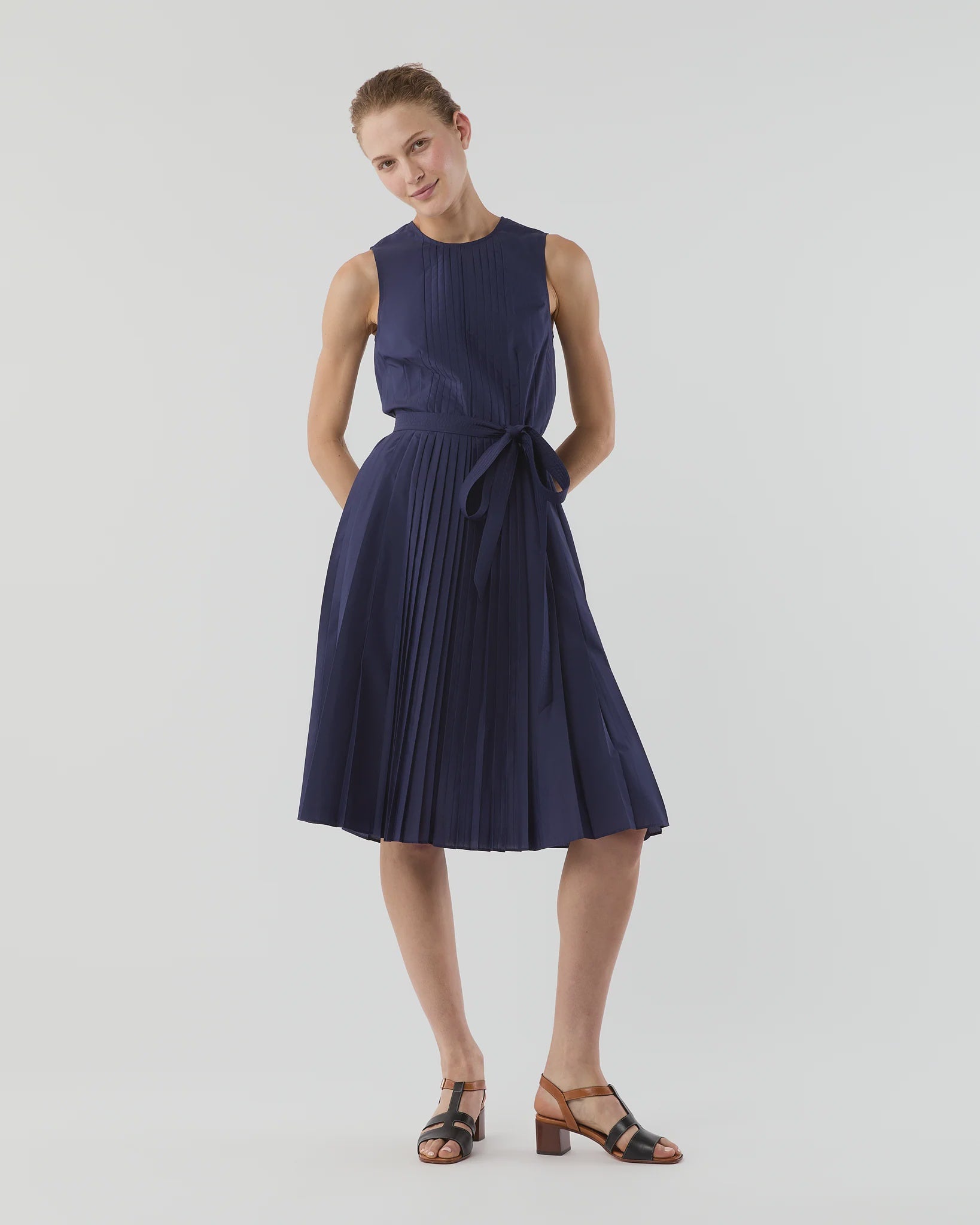 AM Navy Poplin Dress – Edit by LBP